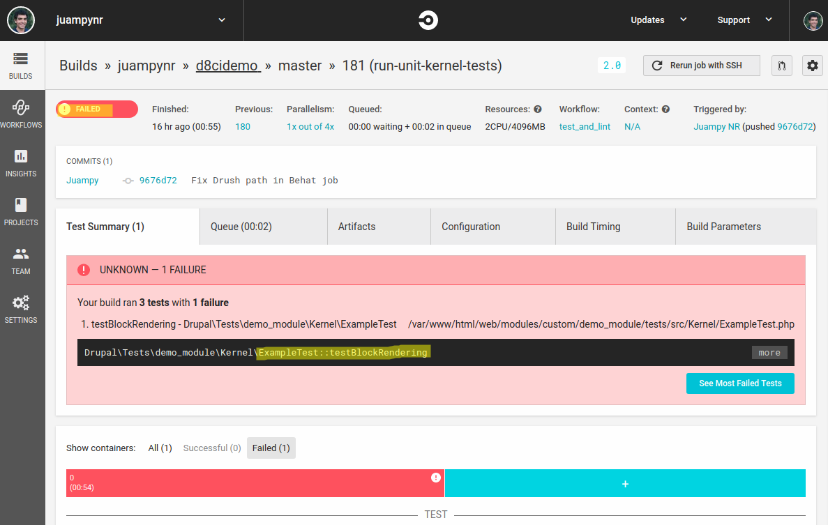 Continuous Integration for Drupal 8 with CircleCI | Lullabot