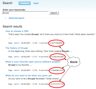 Drupal's search module and scoring factors | Lullabot