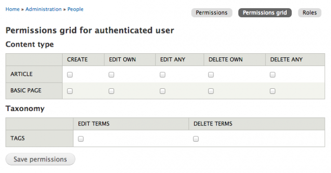 Module Monday: Permissions Grid | Lullabot