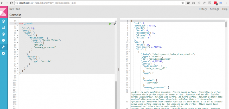 An HTML and JavaScript Client for Elasticsearch | Lullabot