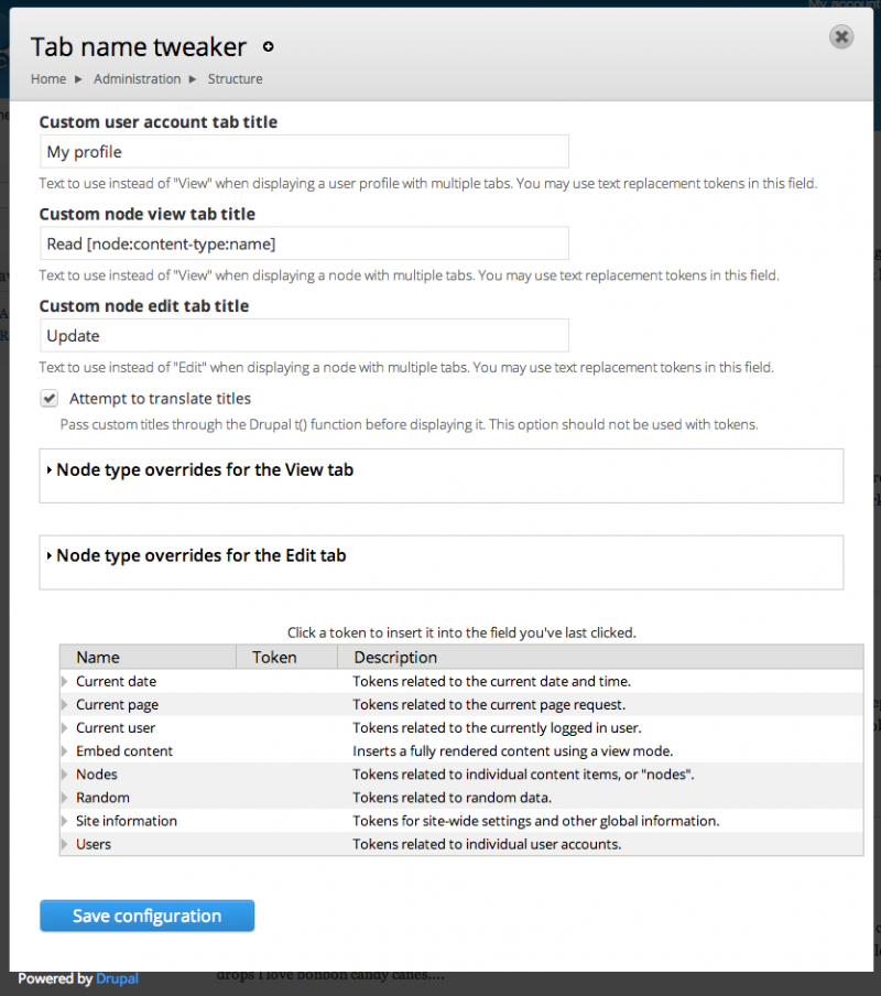 Module Monday: Tab Name Tweaker | Lullabot