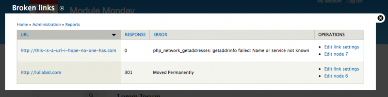 Module Monday: Link Checker | Lullabot
