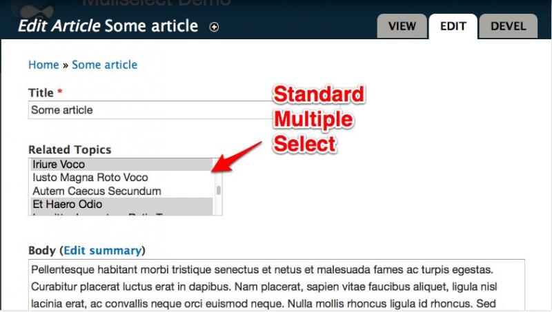 Entityreference Multiselectors | Lullabot